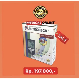 AUTOCHECK GCU 3 IN 1 3IN1 AUTOCHECK MESIN ALAT CEK GULA DARAH ...