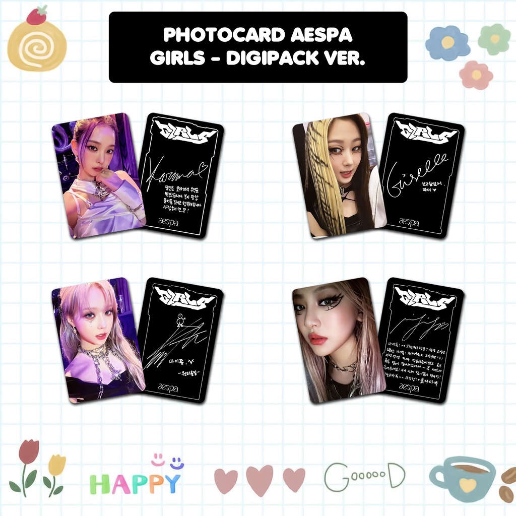 Jual [REPLIKA] AESPA OFFICIAL PHOTOCARD GIRLS | Shopee Indonesia