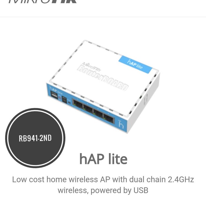 Jual Mikrotik RB-941 hAp lite / RB941-2nD-TC | Shopee Indonesia