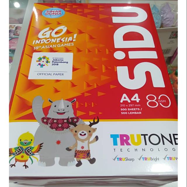 Jual Kertas HVS Putih A4 80gsm SIDU Sinar Dunia | Shopee Indonesia