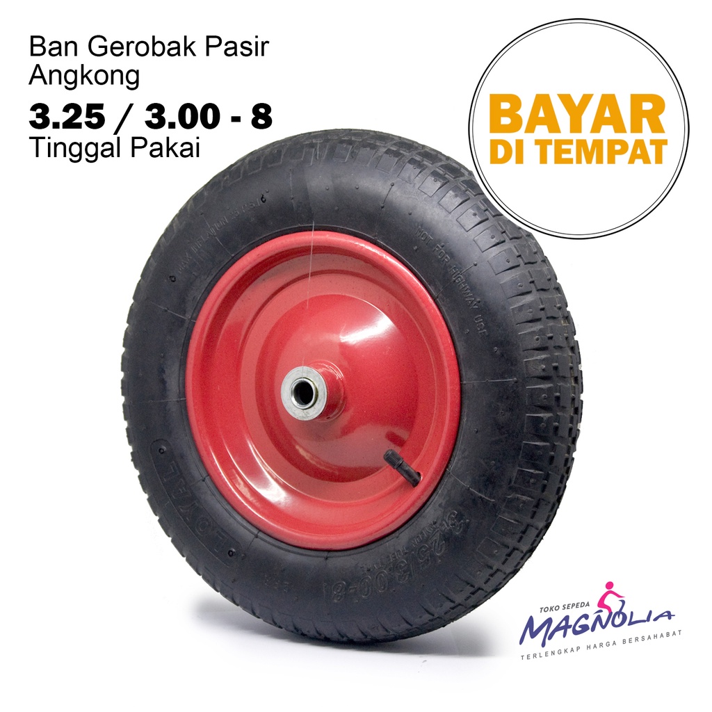 Jual Ban Gerobak Dorong Angkong Artco Pasir Komplit Siap Pakai 3.25 / 3 ...