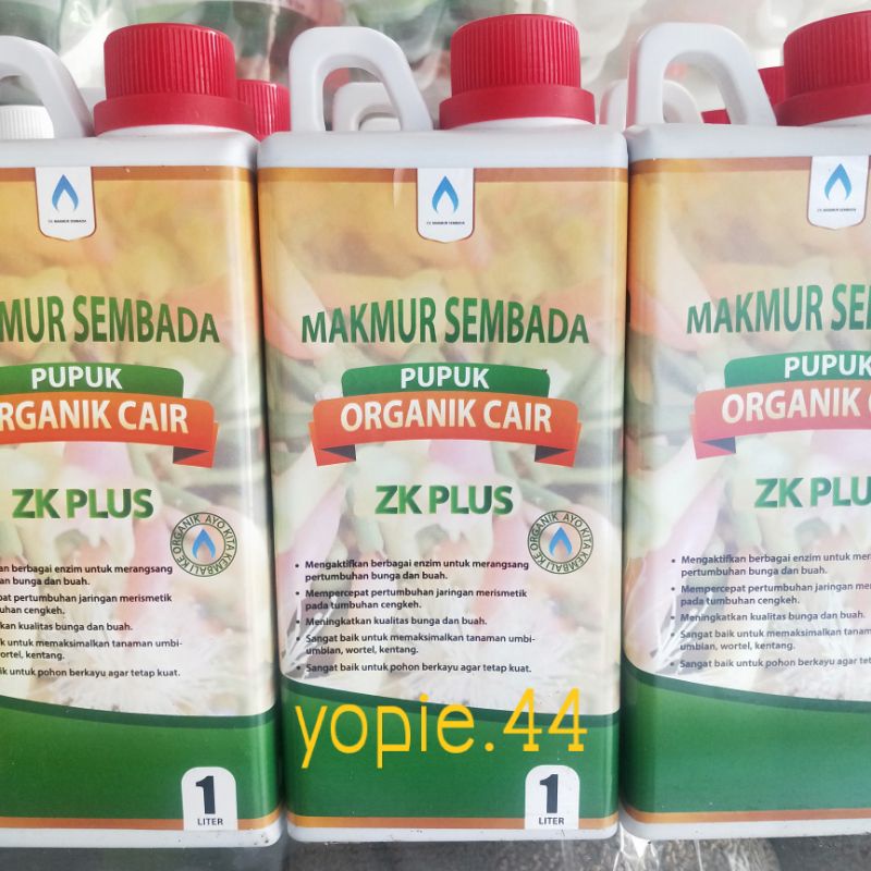 Jual pupuk zk plus makmur sembada 1liter,pupuk organik cair ,masa ...