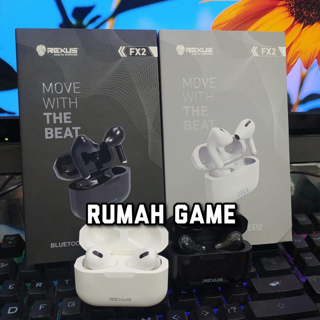 Jual Earphone Bluetooth Rexus FX2 -TWS Wireless Headset Gaming with ...