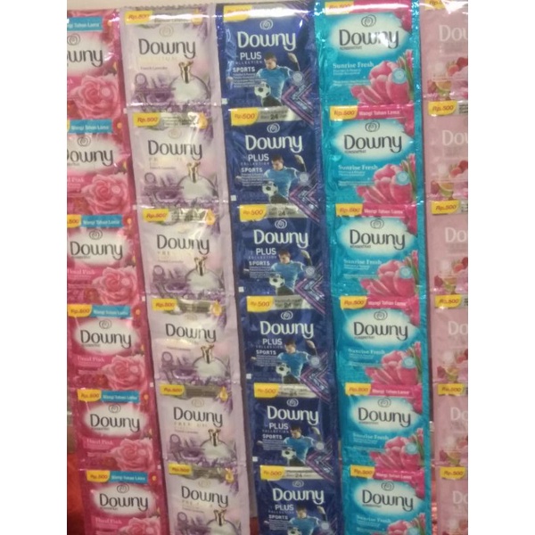 Jual downy sachet 500,10 ml.1 renceng isi 12 sachet | Shopee Indonesia