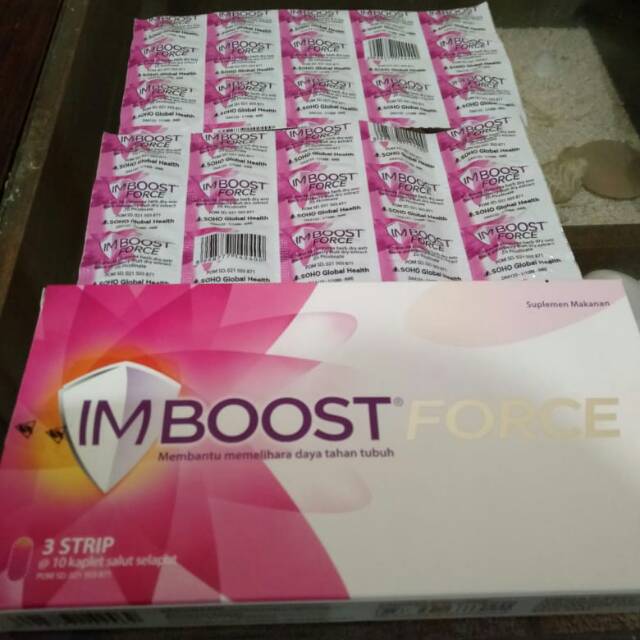 Jual IMBOOST FORCE Daya Tahan Tubuh Im Boost Tablet Imun Suplemen isi ...