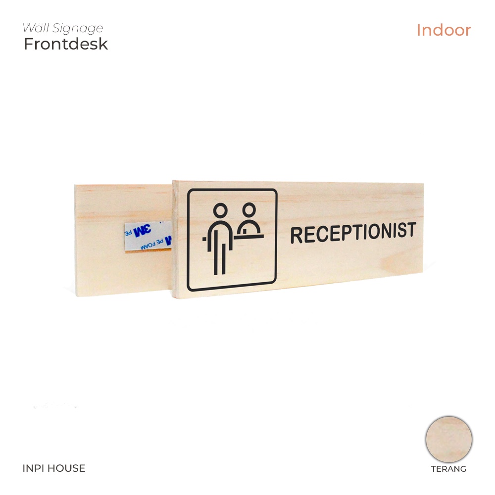 Jual sign system receptionist - wall sign - papan tanda meja ...