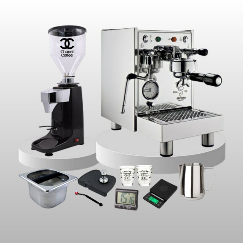 Jual Paket Mesin Espresso Bezzera BZ10 + Grinder N500 Automatic + Tools ...