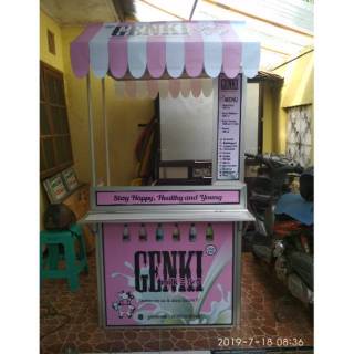 Jual Gerobak Lipat Atap / Gerobak Portable / Booth Portable (Polos ...