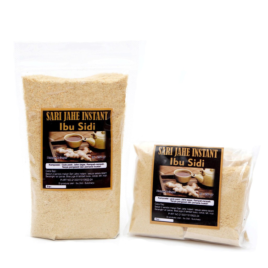 SARI JAHE INSTANT IBU SIDI MINUMAN HERBAL KHAS SOLO | Shopee Indonesia