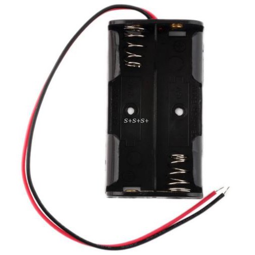 Jual Battery Holder Box Kotak Batre AA isi 2 Dengan Kabel | Shopee ...