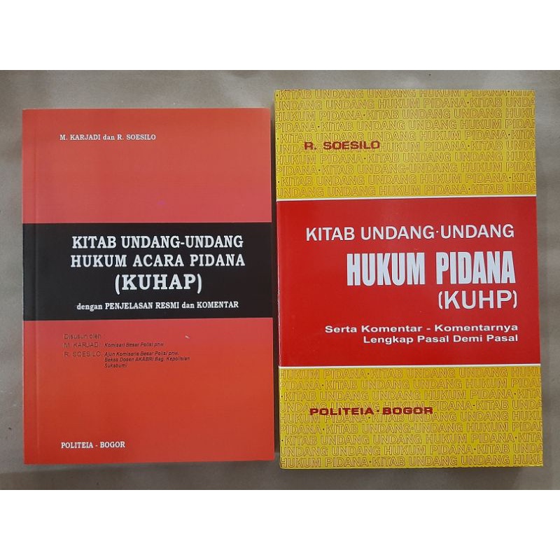 Jual kuhp dan kuhap by r soesilo | Shopee Indonesia