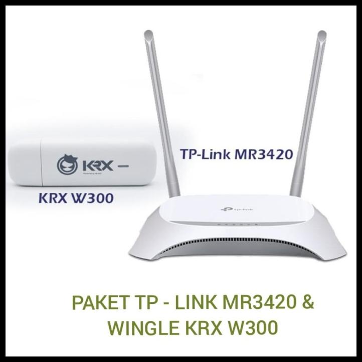 Jual Paket Router Tp-Link Mr3420 + Modem 4G Lte Blazz | Shopee Indonesia