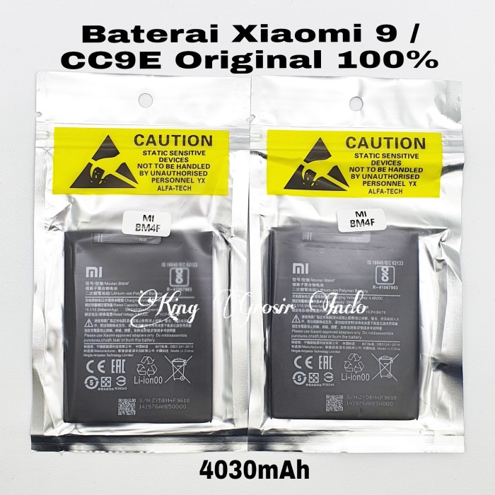 Jual Baterai Xiaomi BM4F / BM 4F / Xiaomi 9 / CC9E Original 100% ...