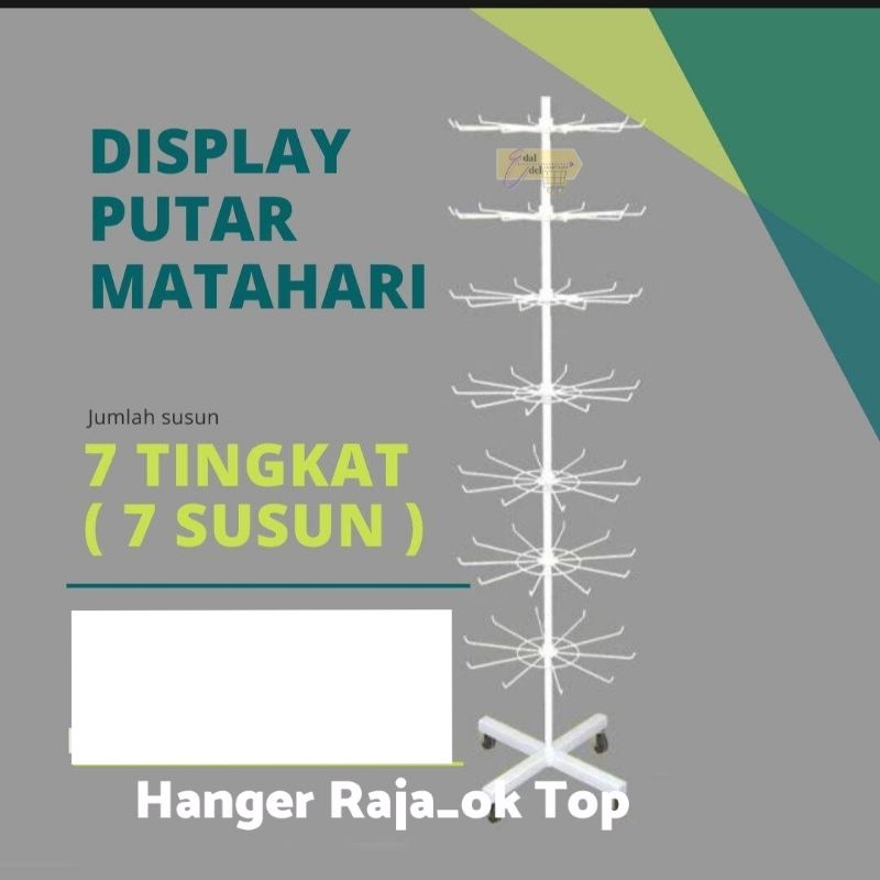 Jual Rak Display Putar Matahari 7 Susun Gantungan Aksesoris Display ... Jual Rak Display Putar Matahari 7 Susun Gantungan Aksesoris Display ...