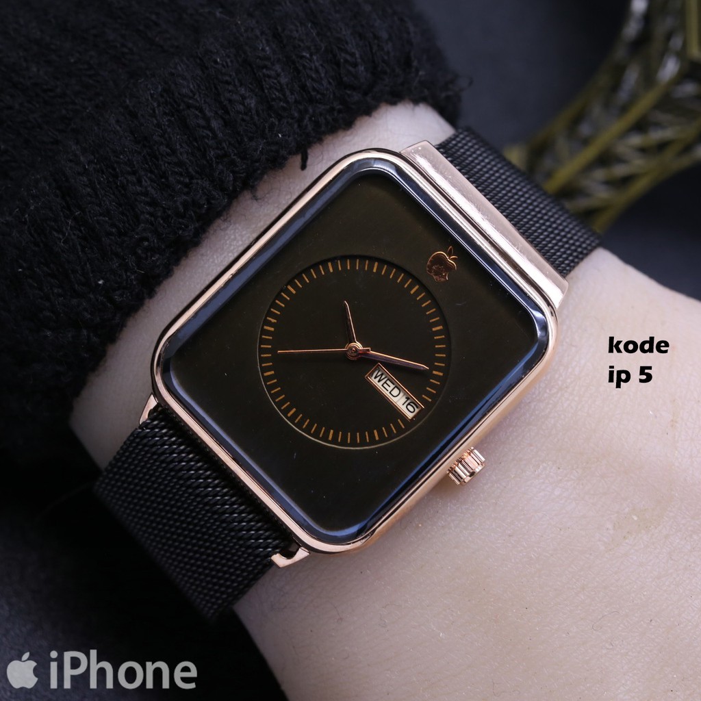 Jual JAM TANGAN IPHONE - TALI RANTAI MAGNET - TANGGAL HARI AKTIF ...