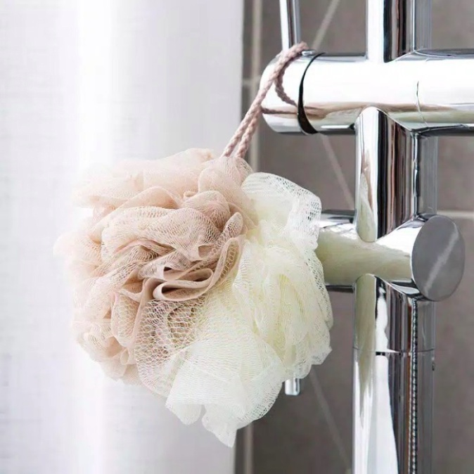 Jual Shower Puff Spons Mandi Jaring Bath Ball Spon Sponge Shower Gel ...