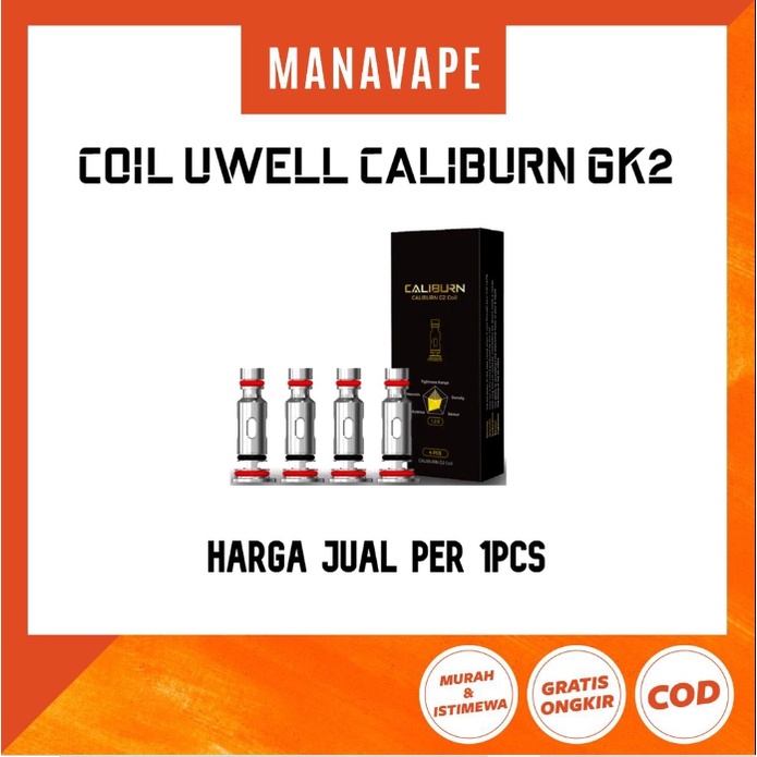 Jual COIL CALIBURN GK2 AUTHENTIC by UWELL | Shopee Indonesia