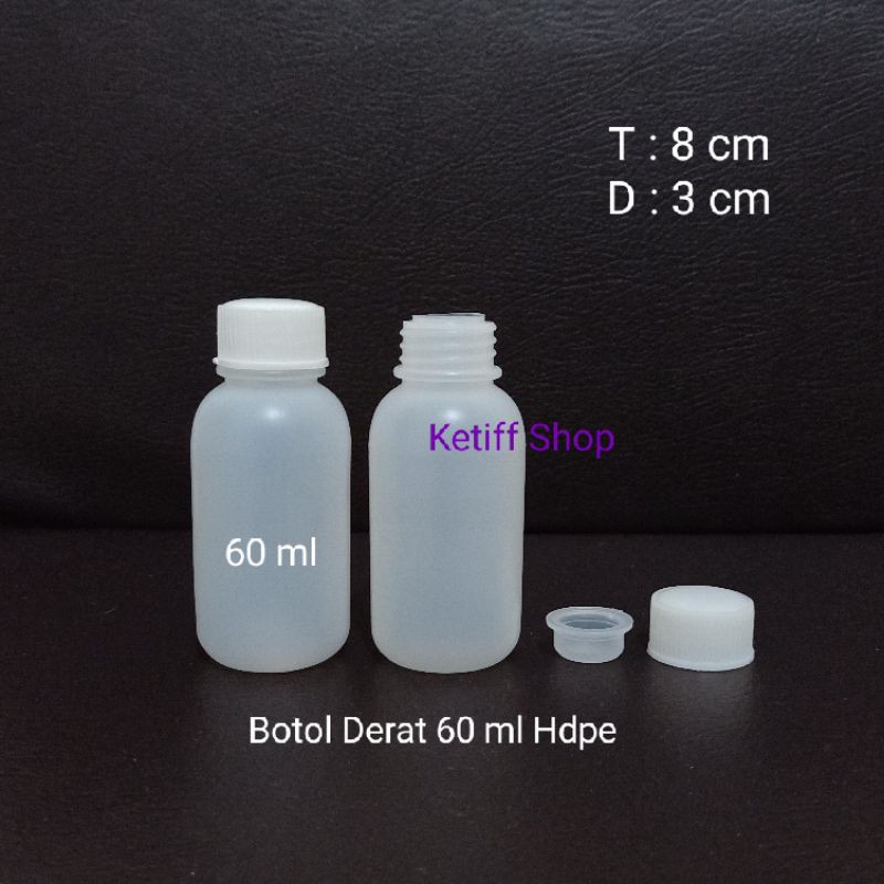 Jual Botol 60 ml Hdpe Derat | Shopee Indonesia