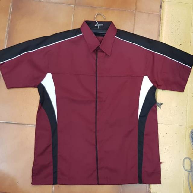 Jual KEMEJA MAROON POLOS. SERAGAM . BAJU PDH. KEMEJA KERJA. BAJU POLOS ...