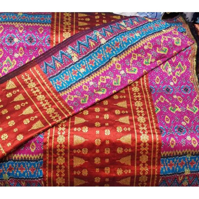 Jual Songket tenun asli Palembang lepus kristal pengantin | Shopee Indonesia