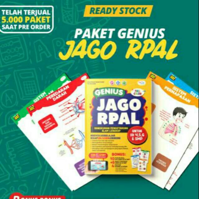 Jual Buku Paket Genius Jago RPAL | Shopee Indonesia