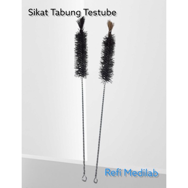 Jual Sikat tabung reaksi / sikat pembersih tabung testube panjang 25cm ...