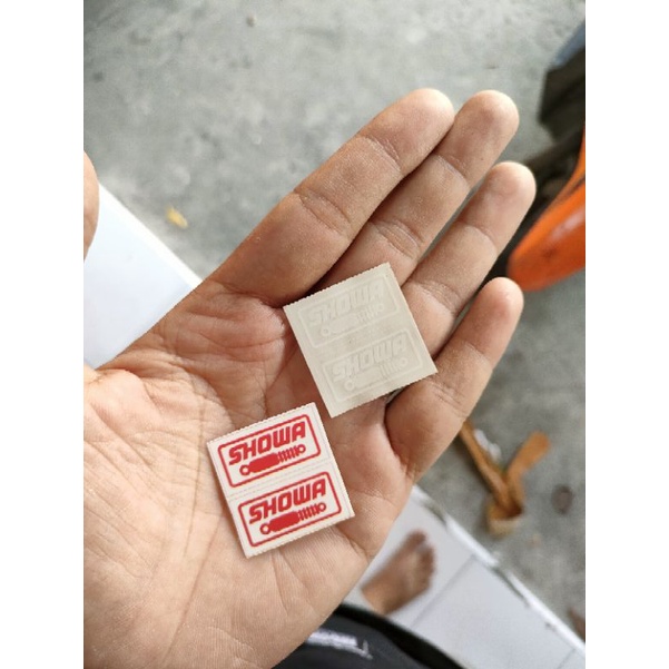 Jual sticker shock stiker skok showa putih dan merah | Shopee Indonesia