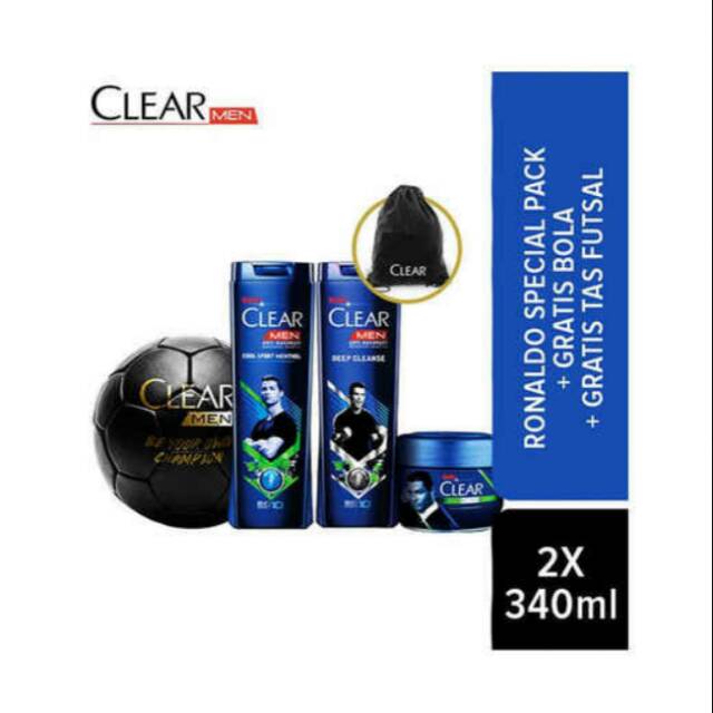 Jual Special Edition Christiano Ronaldo - Paket CLEAR Men Shampoo Anti ...