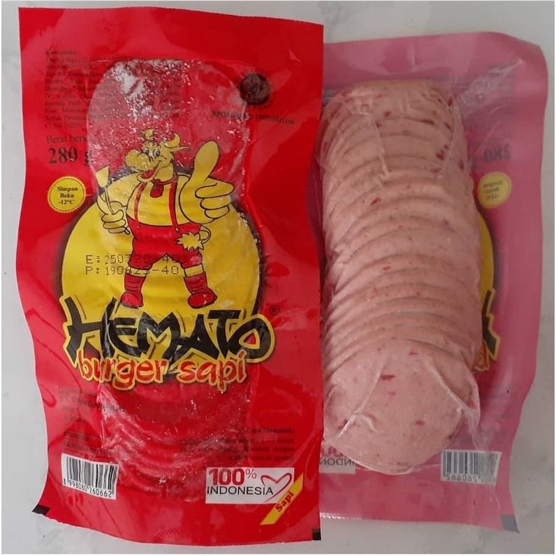 Jual Hemato burger sapi mini isi20 280gr Indonesia|Shopee Indonesia