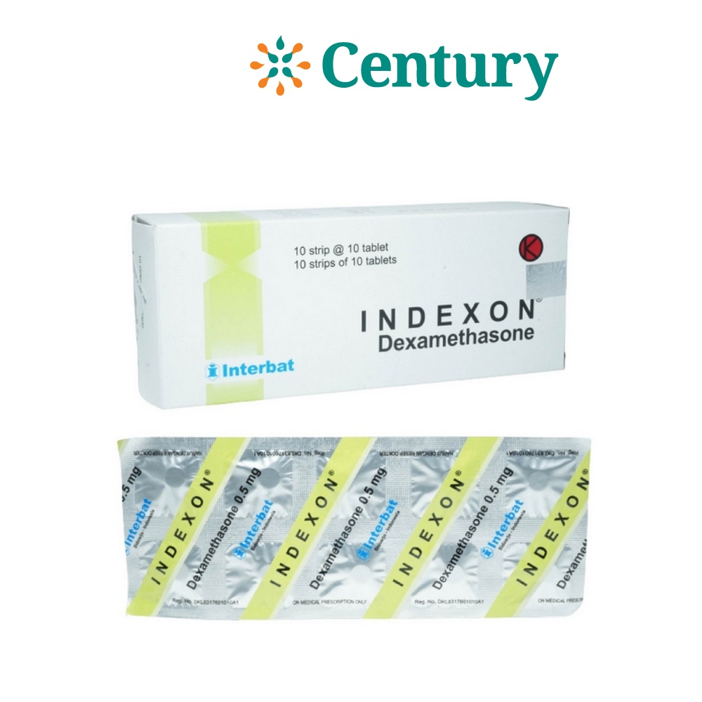Jual INDEXON 0.5 MG 1 STRIP ISI 10 TABLET/DEXAMETHASONE/ANTI INFLAMASI ...