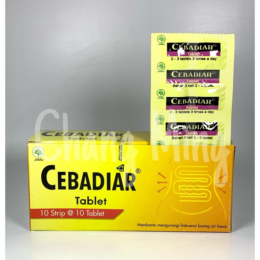 Jual Obat Sakit Perut Cebadiar 330 mg - 100 Tablet - Obat Diare ...
