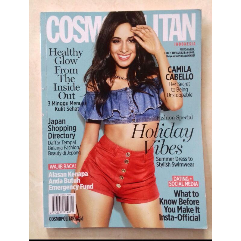 Jual Majalah Cosmopolitan Camila Cabello Juli 2018 | Shopee Indonesia