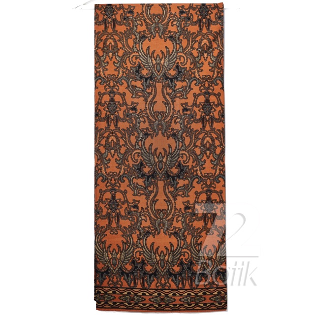 Jual KAIN BATIK KATUN Premium Warna Orange Oren Oranye 727315 Cap 72 ...