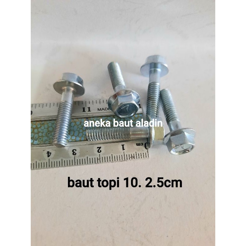 Jual baut topi 10. 2.5cm isi 5pcs | Shopee Indonesia