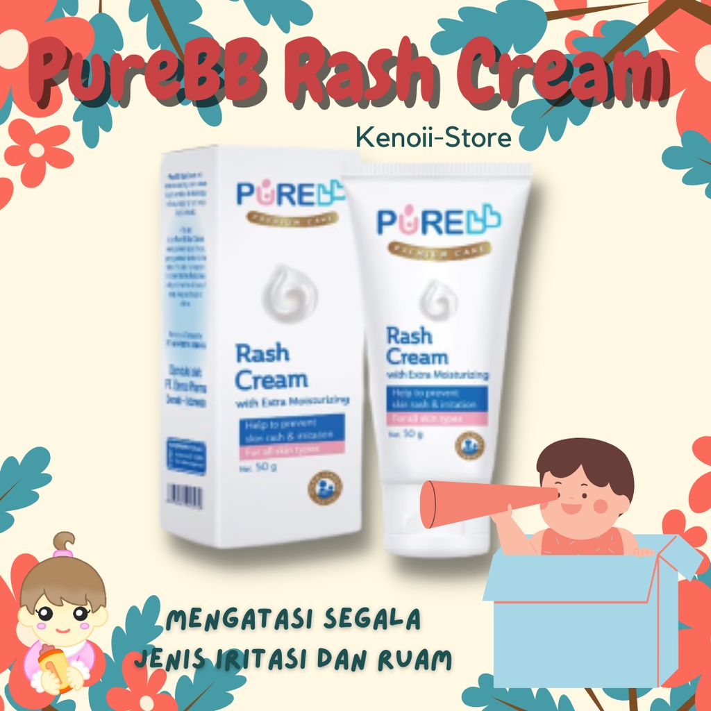 Jual PureBB Rash Cream Bayi anti Ruam popok susu iritasi ASI Keringat ...