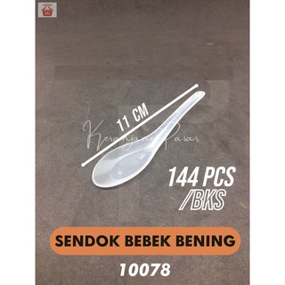 Jual Sendok Makan Plastik / Sendok Bebek Transparan Plastik Victory ...