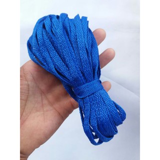 Jual Tali sepatu warna putih merah biru hitam pink florence tali pipih ...