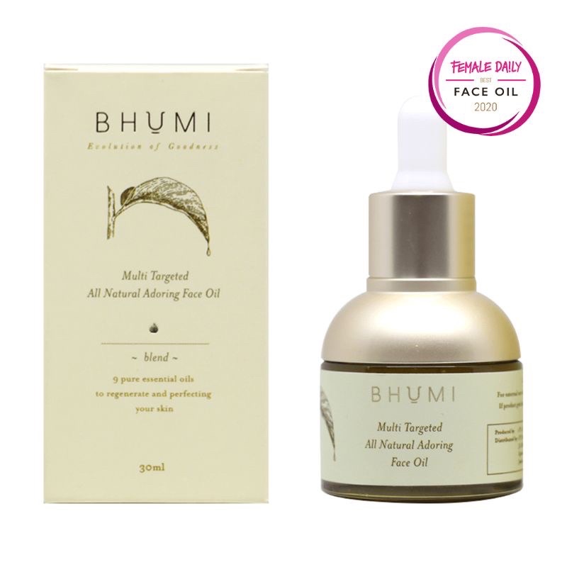 Jual (NEW) Bhumi Multi Targeted All Natural Adoring Face Oil 30ml ...