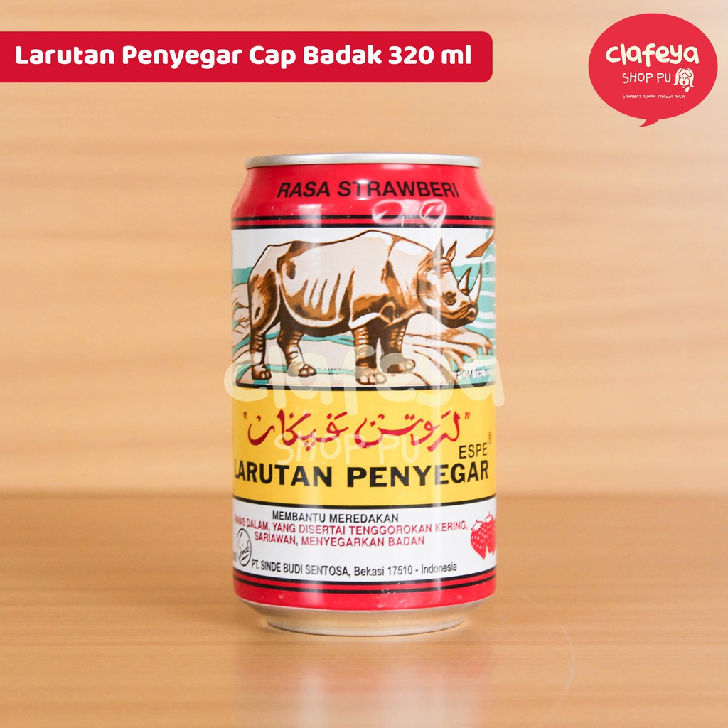 Jual Larutan Penyegar - Larutan Penyegar Cap Badak 320ml - Larutan Cap Badak Kaleng Strawberry ...