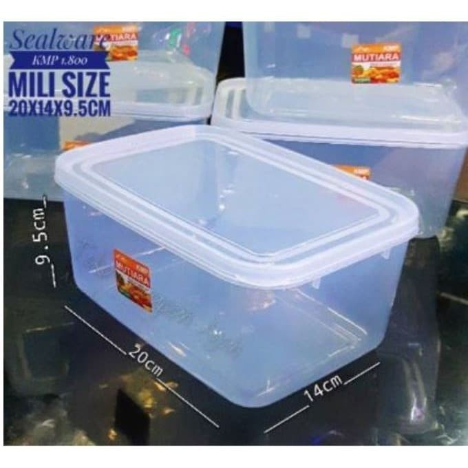 Jual Food Box 1800ml Plastik / Kotak Makan 1,8L / Tempat Donat / Wadah ...