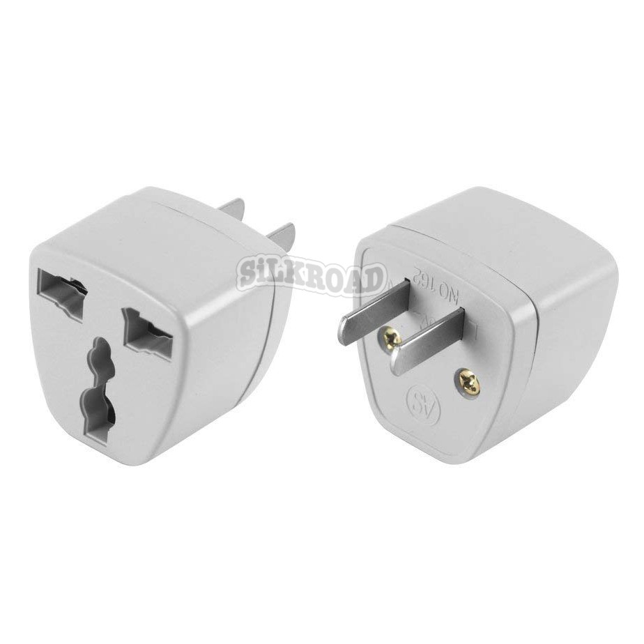Jual electronics colokan 2 pin kaki Power Plug Adapter converter EU US ...