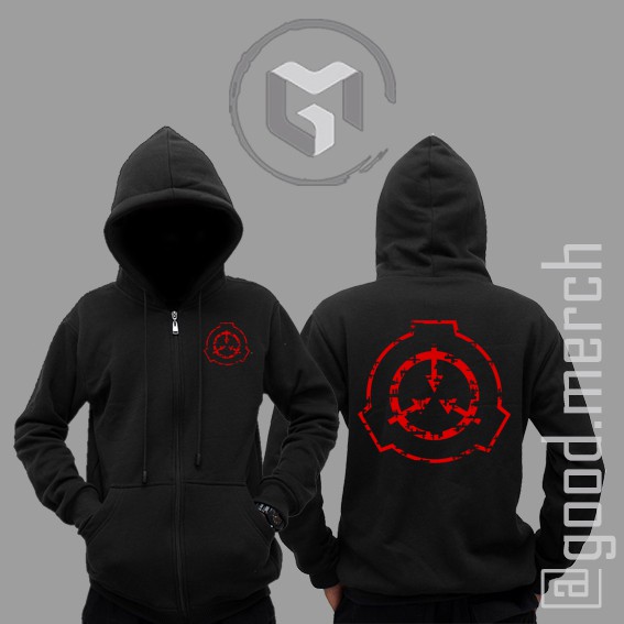 Jual JAKET HOODIE SCP FOUNDATION RED LOGO | Shopee Indonesia