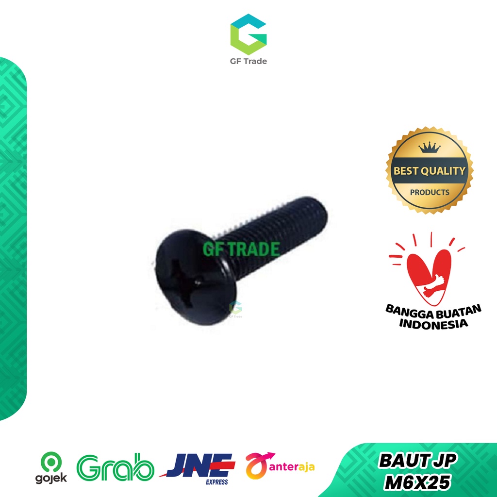 Jual Baut JP M6X25 / Baut Body (BARU) | Shopee Indonesia