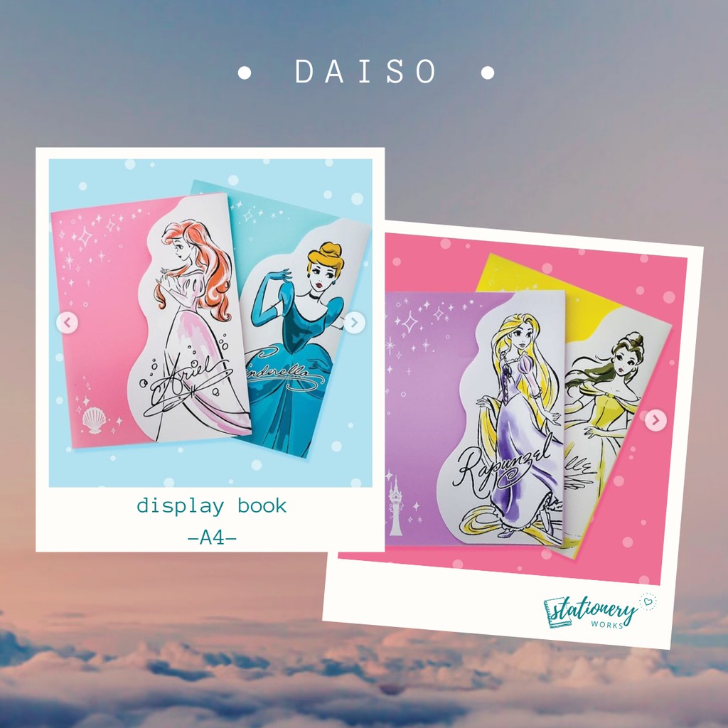 Jual Display book A4 - Clear pocket file A4 - disney princess - map ...