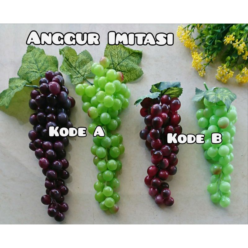 Jual Buah Anggur Imitasi Kode A & B Replika Buah Anggur Bunga Anggur ...