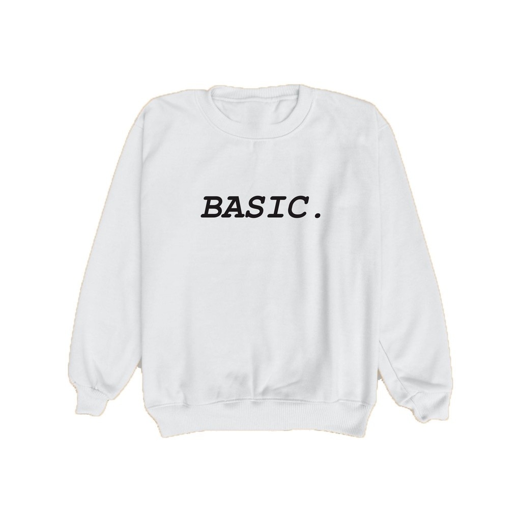 Jual SweaterPolos Basic Sweater ( BASIC. TULISAN ) SIZE M-XXL ( PRIA ...