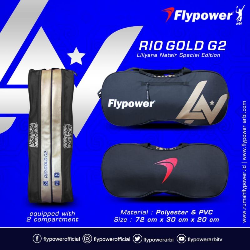 Jual Tas Flypower Rio Gold G2 Ovale Original | Shopee Indonesia