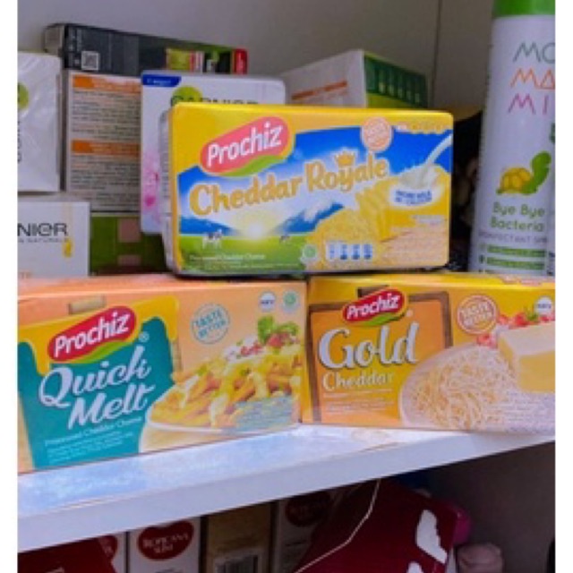 Jual PROCHIZ quick melt cheddar royale spready gold 170gr | Shopee ...