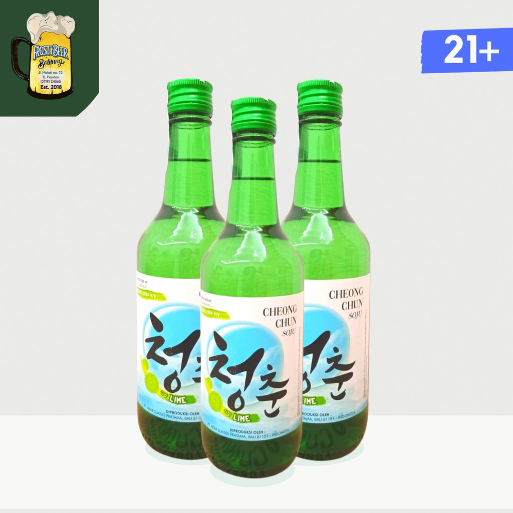 Jual Cheong Chun Soju Lime 20% 360 ml - minuman korea - vs Cham Joeun ...