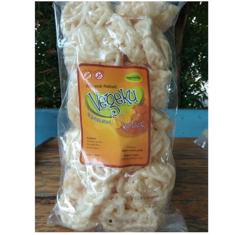Jual Kerupuk Vegeku Kentang Keriting Vegetarian | Shopee Indonesia